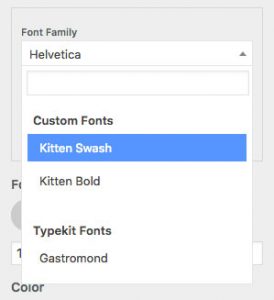 Custom Fonts Integration - Page Builder Framework