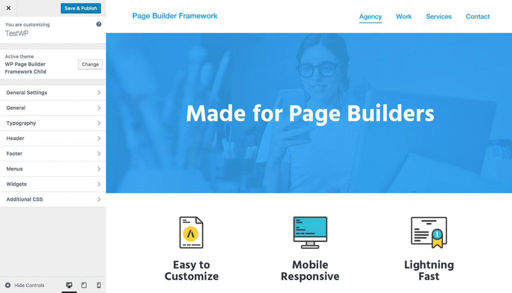 Page Builder Framework – A Fast & Minimalistic WordPress Theme