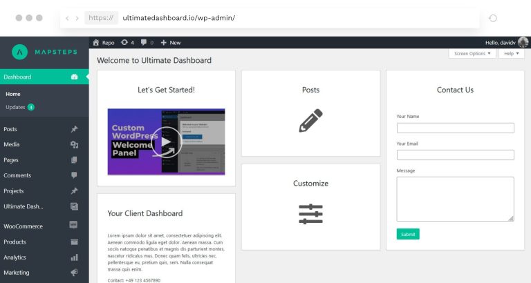 Add Custom Css To The Wordpress Login Screen Dashboard And Admin Area Page Builder Framework